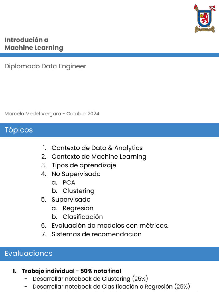 Clase 1 - Machine Learning | PDF | Cognición | Algoritmos