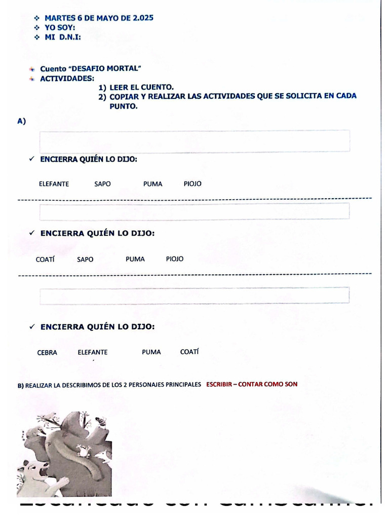 Actividades 3B . E.P 56 (1) | PDF