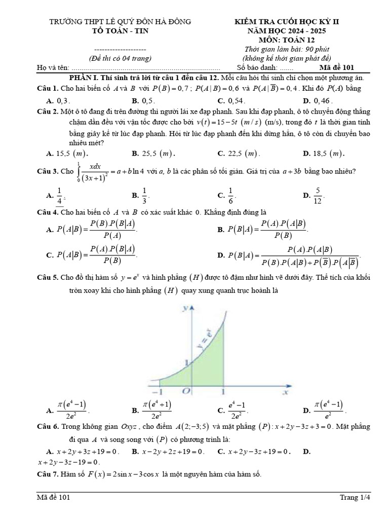 Ma 101 Hkii de 12 | PDF
