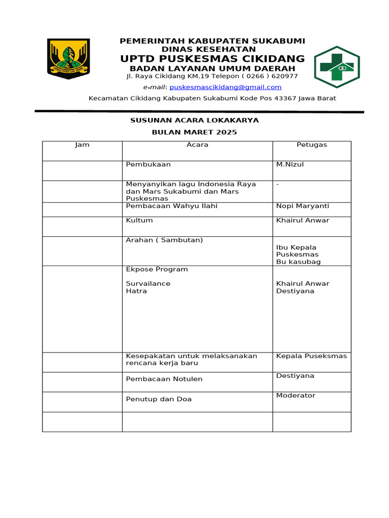 Susunan Acara-1 | PDF