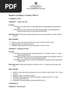Marungko Worksheet - Titik U | PDF