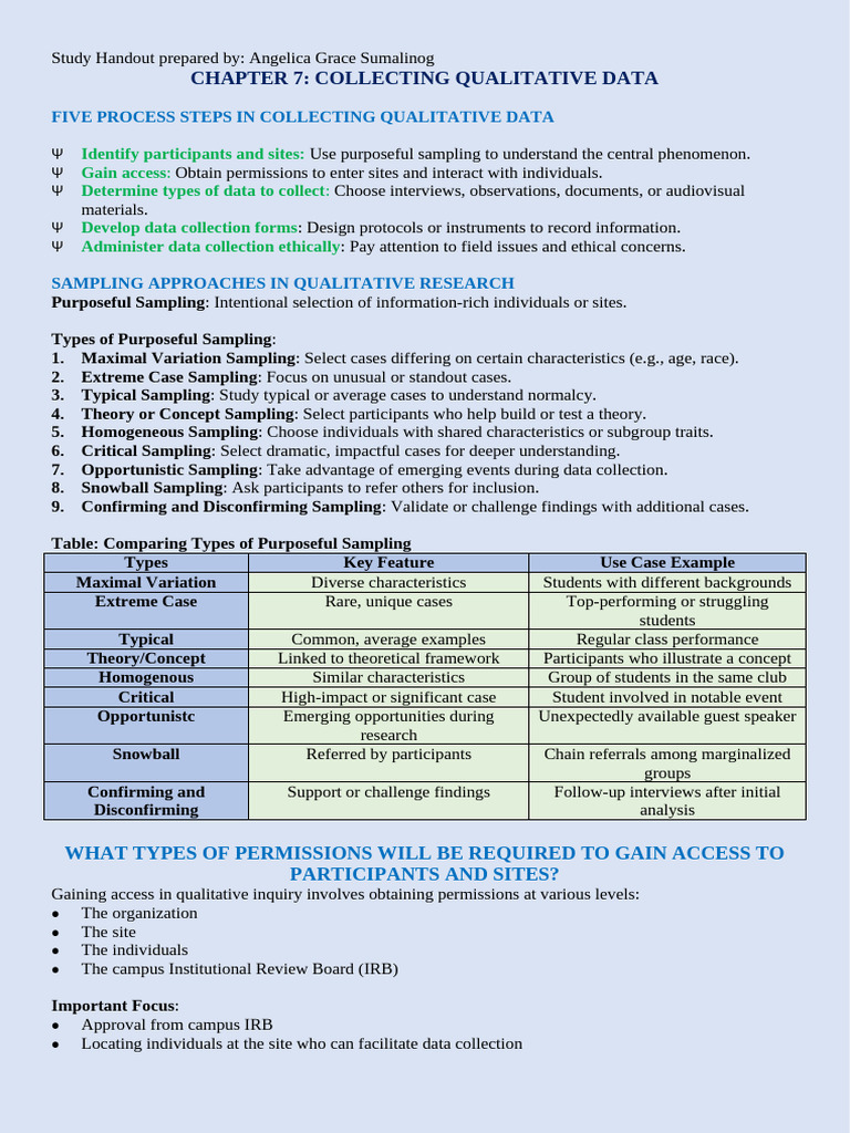 Qualitative Data Collection Guide | PDF | Qualitative Research ...