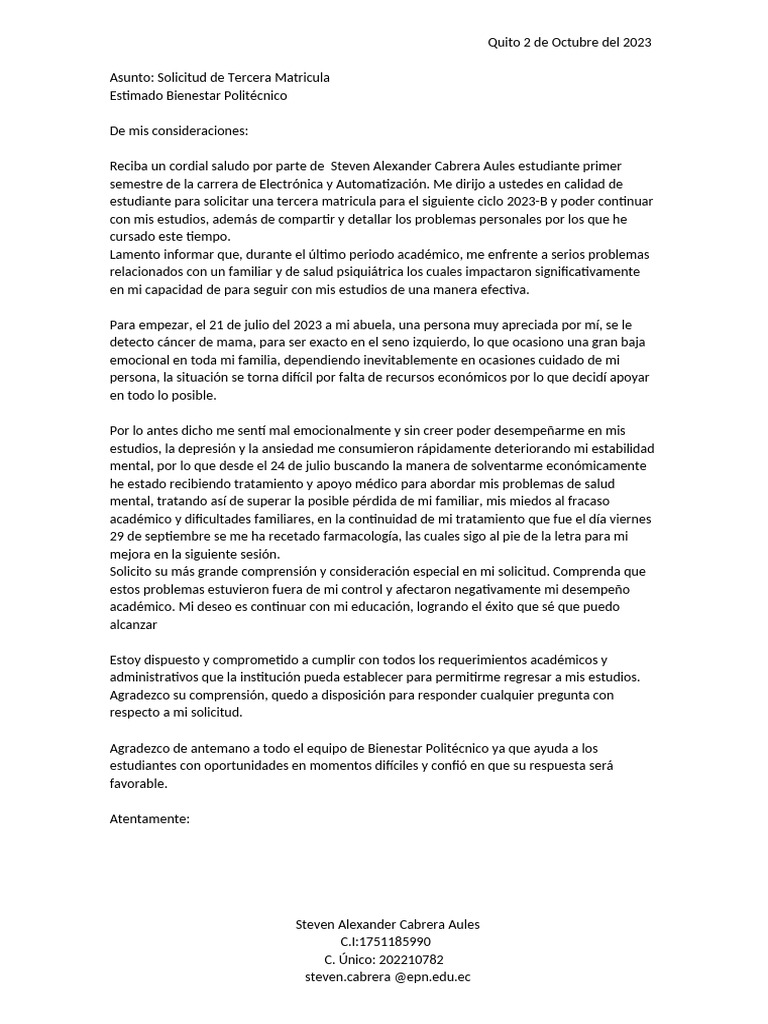 Oficio 3 MTCL | PDF | Depresión (estado de ánimo) | Salud mental