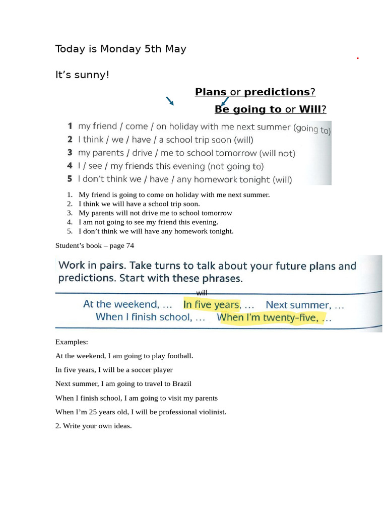 Today Is Monday 5th May | PDF
