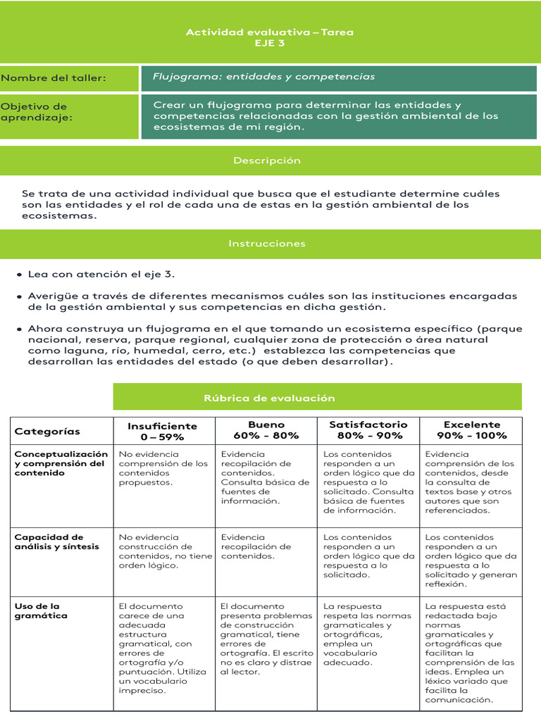 Tarea Eje 3 | PDF | Gramática | Léxico