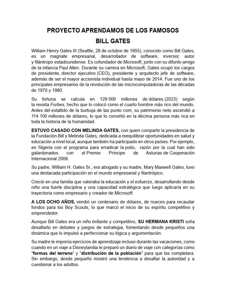 Bill Gates | PDF