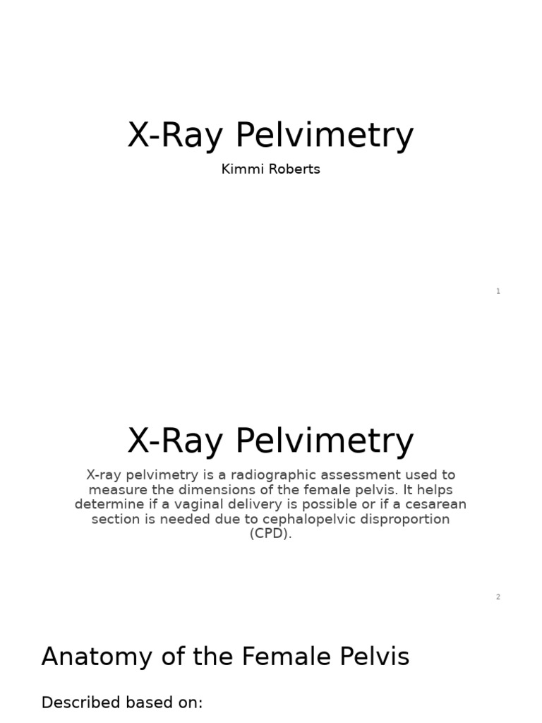 X-Ray Pelvimetry | PDF | Pelvis | Musculoskeletal System