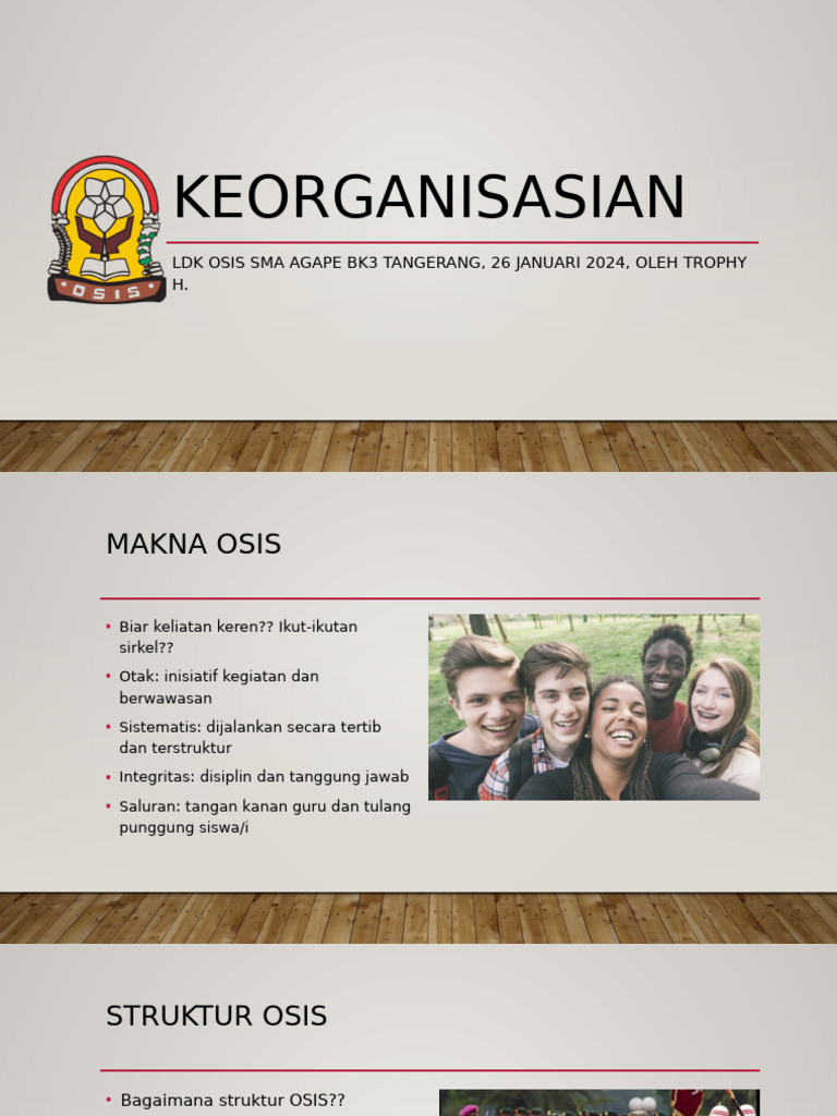 Ldk Osis Sma Bk3 - Kepengurusan | PDF