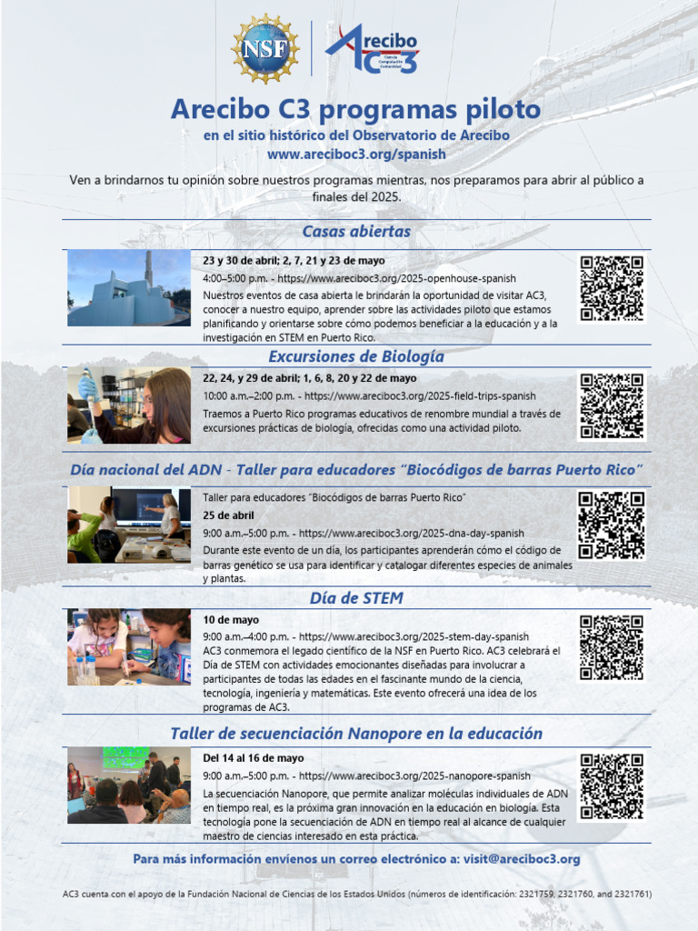 2025-AC3-programas Piloto | PDF | Ciencia, Tecnología, Ingeniería y Matemáticas. | Science