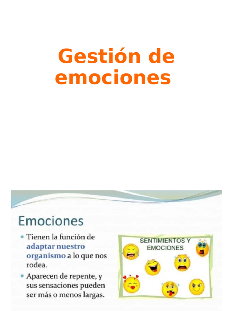 Gestión de Emoc | PDF