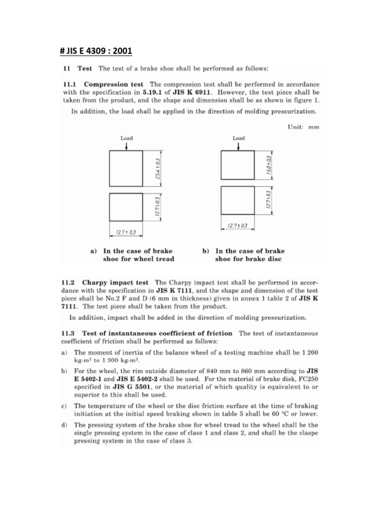 Jis e 4309 & Sni 8832-2019 | PDF