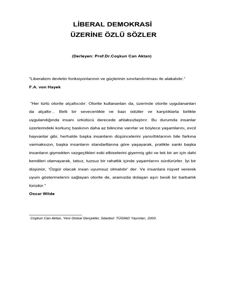 Aktan Liberal Demokrasi | PDF