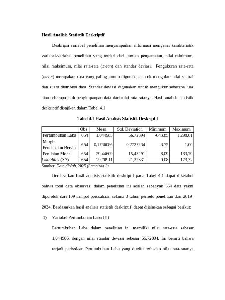 Interpretasi STATA MRA | PDF