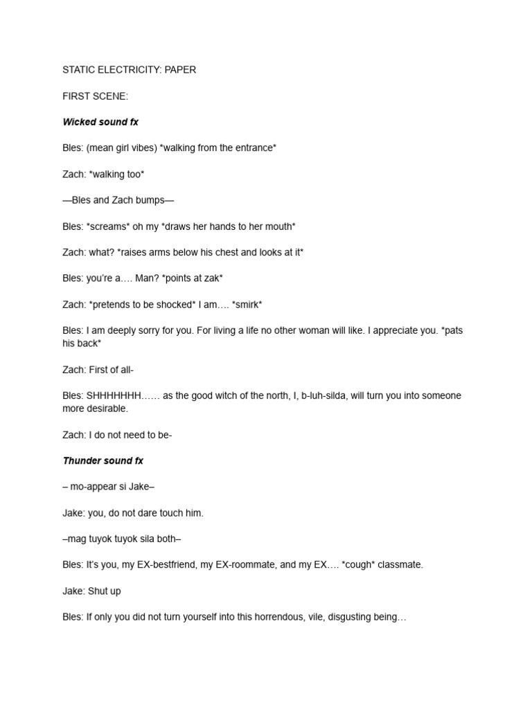 Static Electricity - Paper | PDF