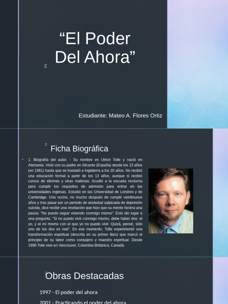 Resumen de "El Poder del Ahora" | PDF | Sicología | Ciencias del ...