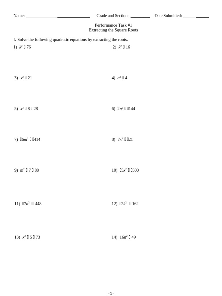 Solving-Quadratic-Roots | PDF