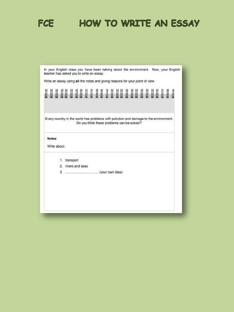 How To Write A Essay | PDF