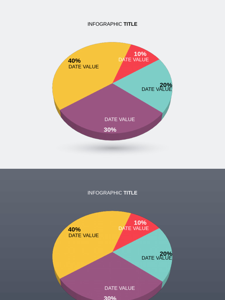Normal 3D Pie Graph PowerPoint Templates | PDF