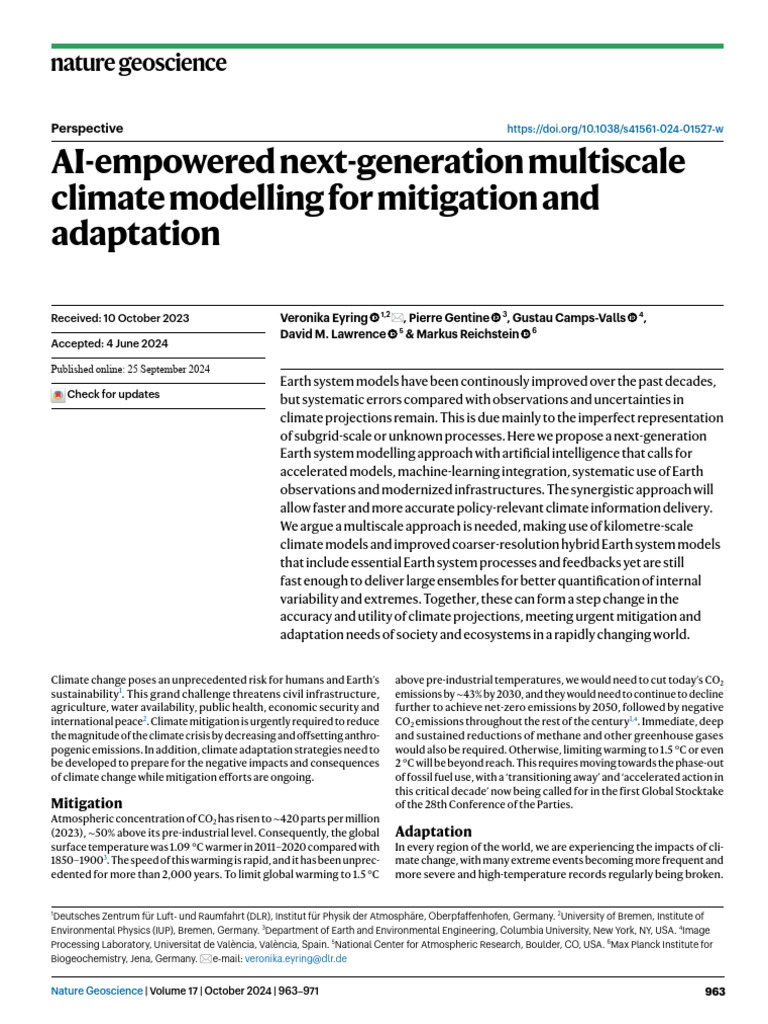 AI-empowered Next-Generation Multiscale Climate Modelling For ...