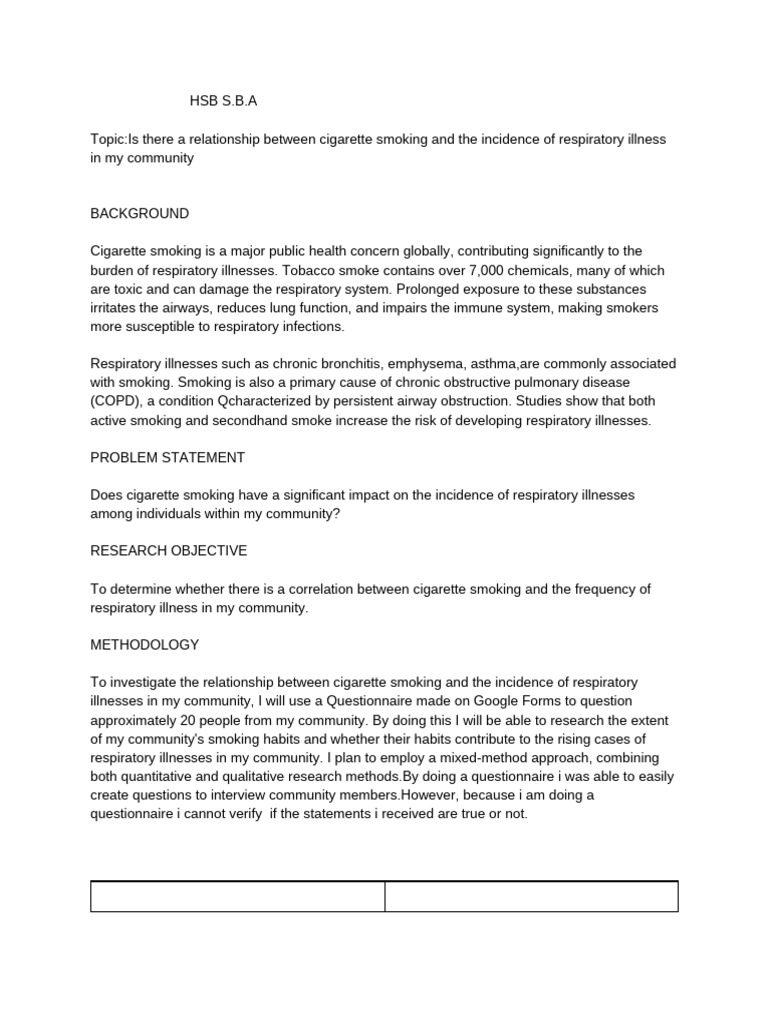 H.S.B SBA (1) Trinidad | PDF