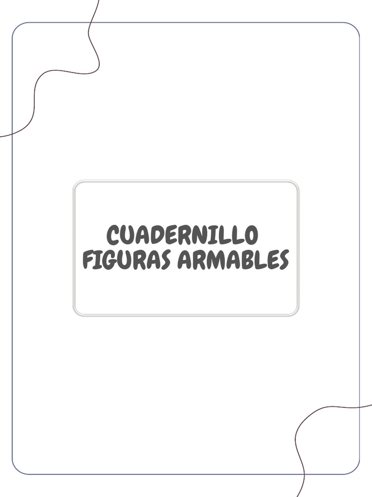 Cuadernillo Figuras Armables | PDF