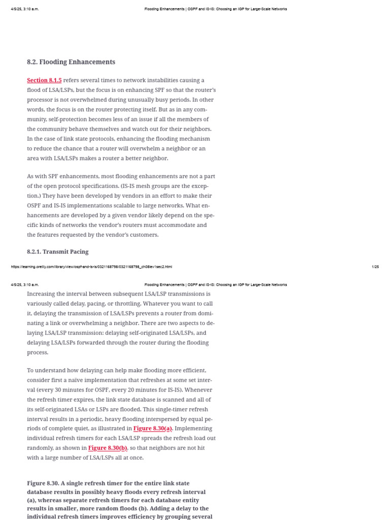 Flooding Enhancements - OSPF and Is-Is - Choosing An IGP For Large ...
