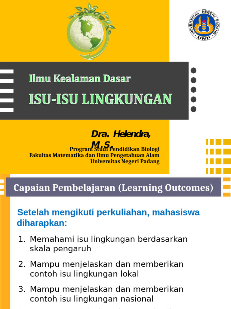 Contoh Isu Lingkungan Nasional | PDF