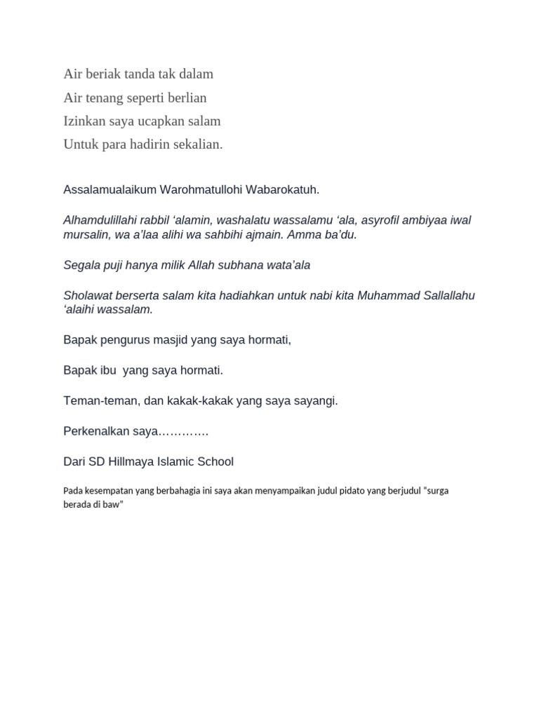 Air Beriak Tanda Tak Dalam | PDF