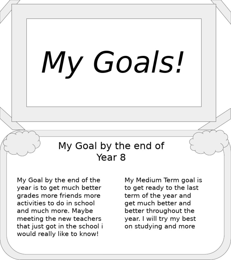 Goals Presentation - Sayed Almoiz 8 - A | PDF