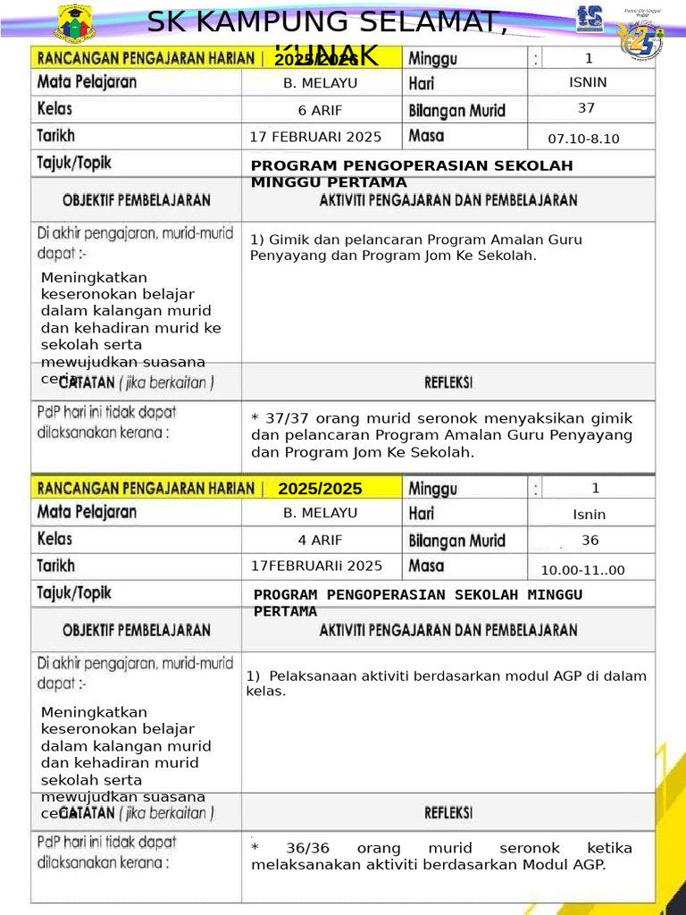 Template RPH 2025 | PDF