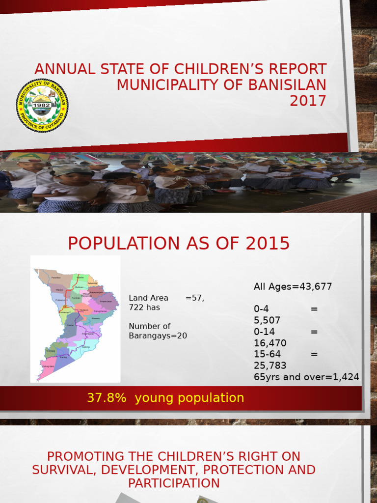 2017 Banisilan Children's Report | PDF