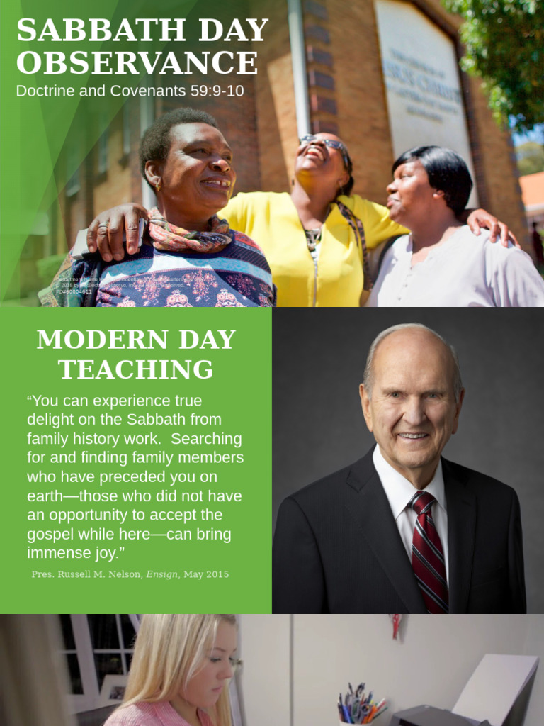 Sabbath Day Observance | PDF