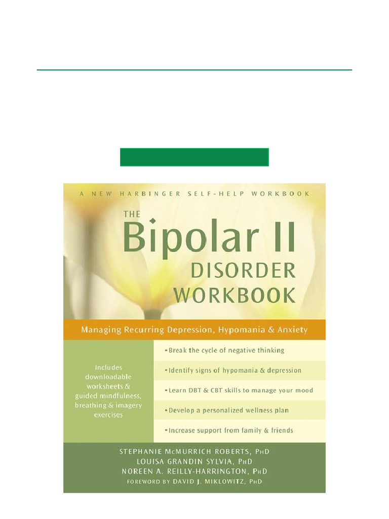 Managing Bipolar II Disorder Workbook | PDF | Bipolar Disorder ...