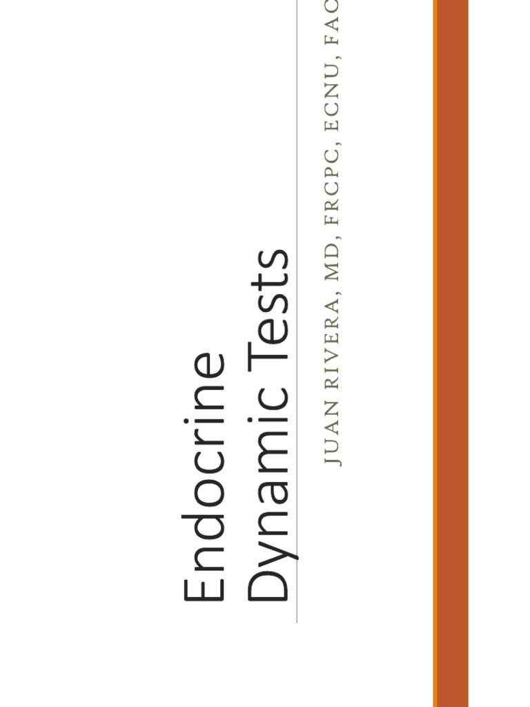 Endocrine Dynamic Tests | PDF