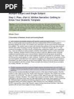CAL TPA Step 1 Plan B Lesson Planning | PDF | Lesson Plan | Learning