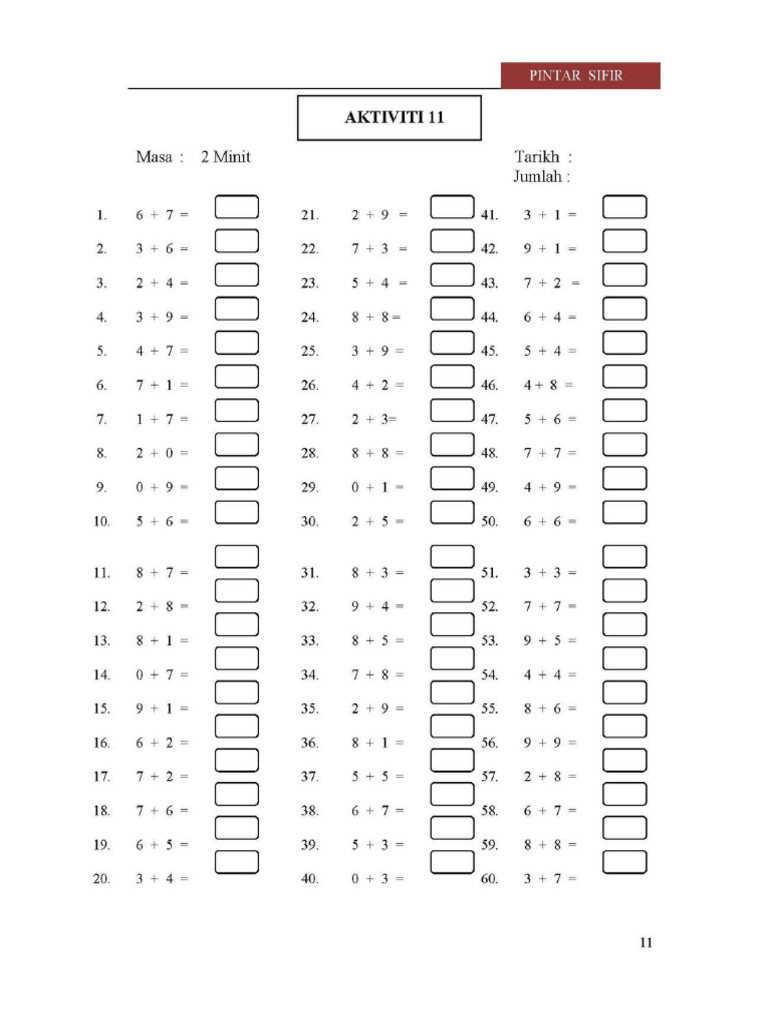 Latih Tubi Tambah | PDF