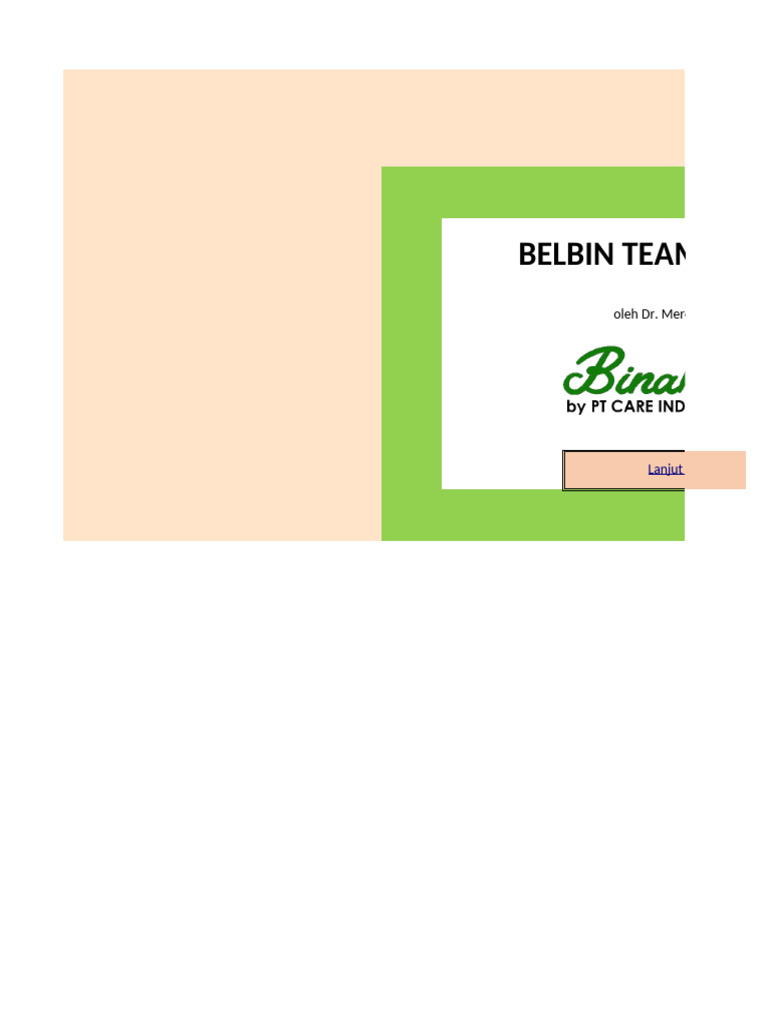 Peran Tim Menurut Dr. Meredith Belbin | PDF