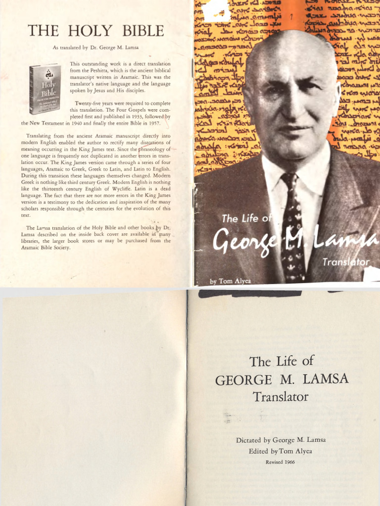 Tom Alyea The Life of George Lamsa | PDF