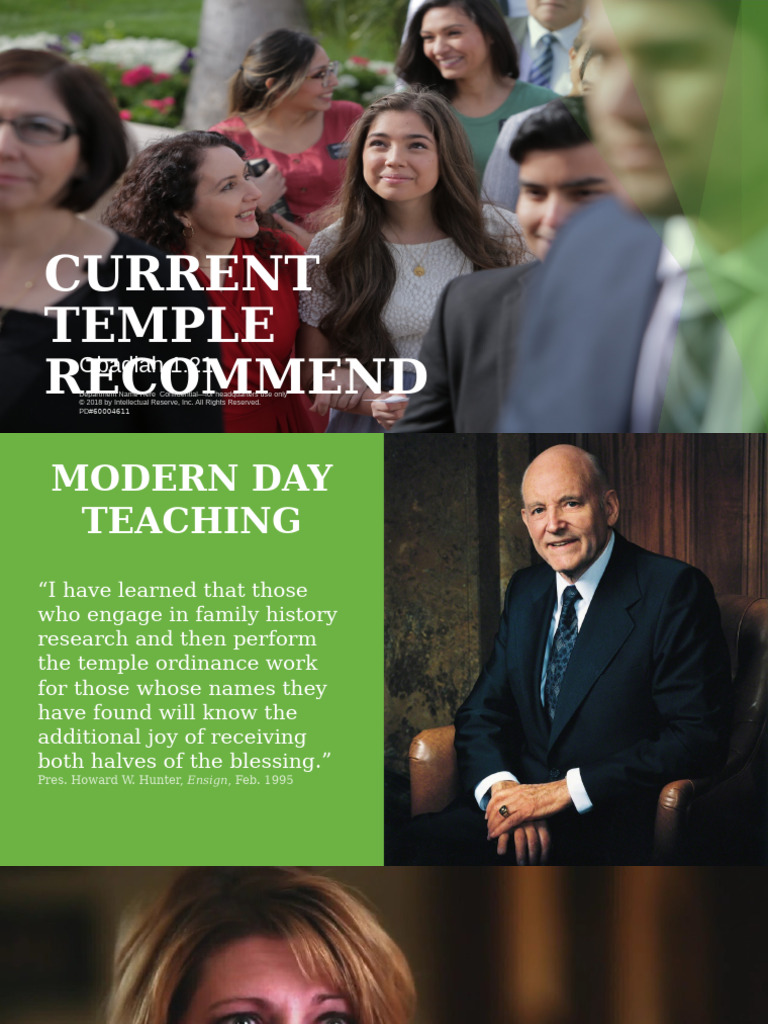 Current Temple Recommend | PDF