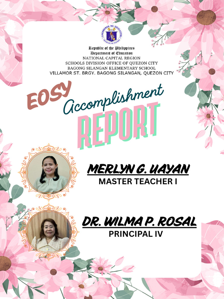 Merlyn Uayan - Accomplishment Report 24-25 | PDF | Mentorship | Teachers