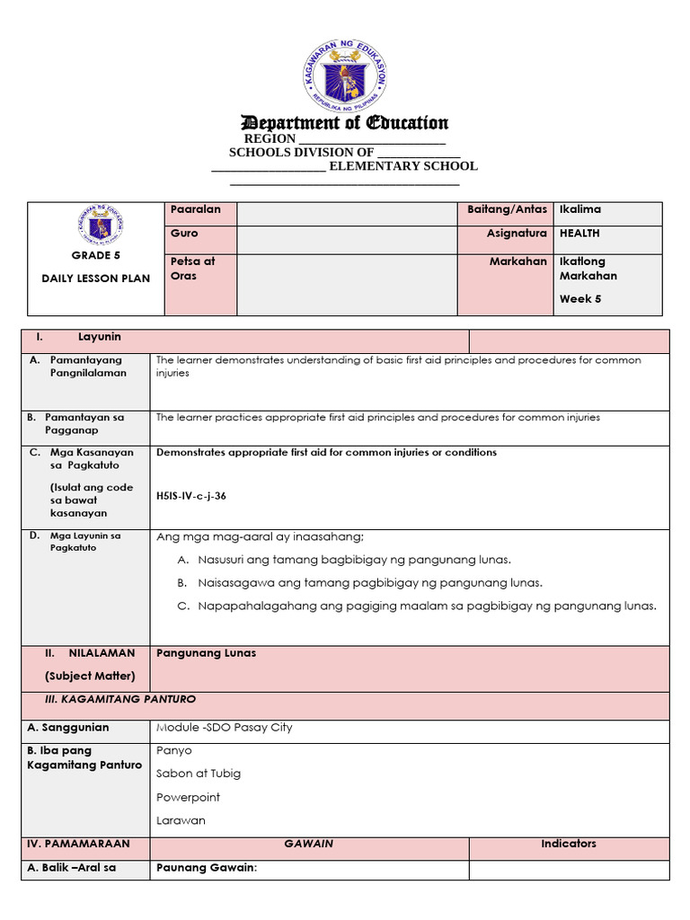 Cot Health 5 Q4 W5 | PDF