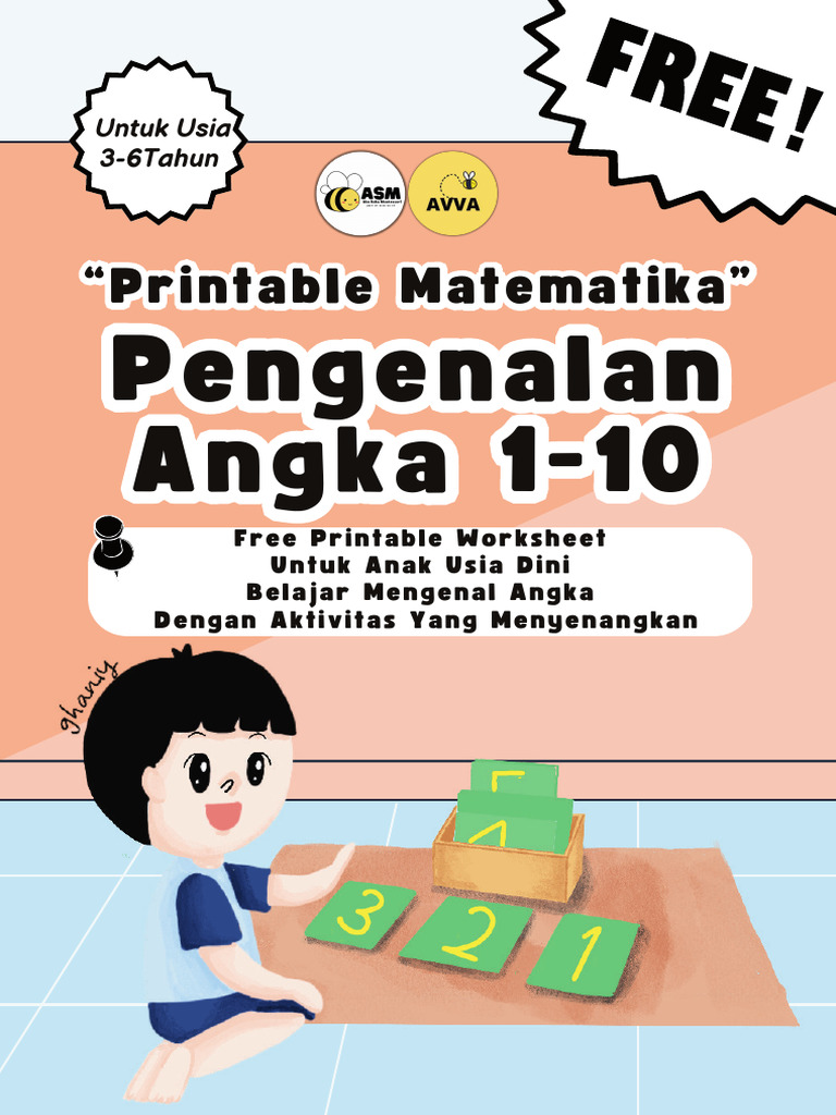 Worksheet Angka 1-10 untuk Anak TK | PDF