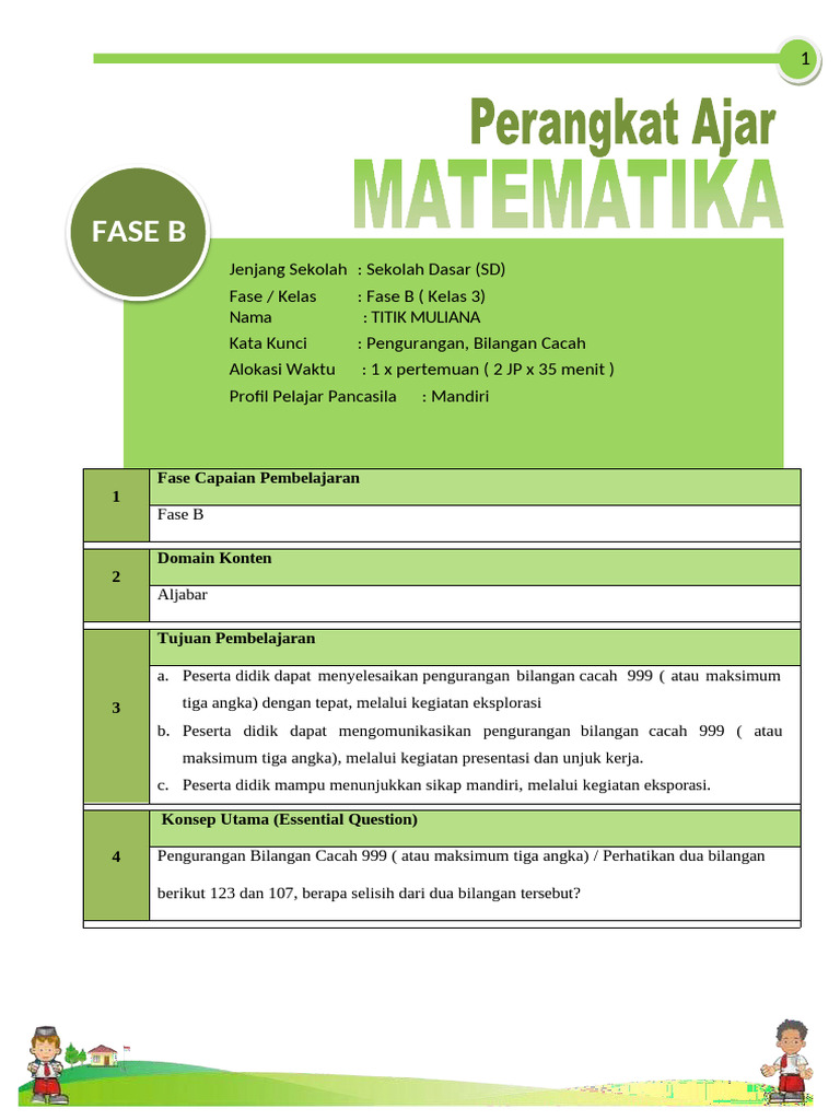 MODUL AJAR TITIK | PDF