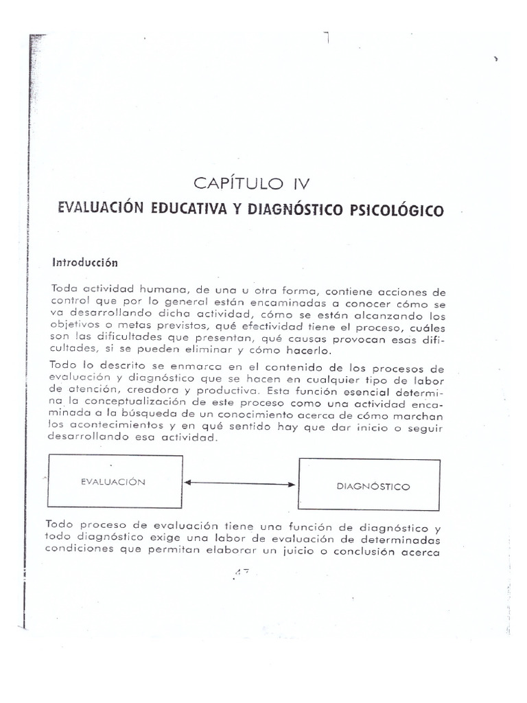 Evaluacion psicologica y diagnostico | PDF