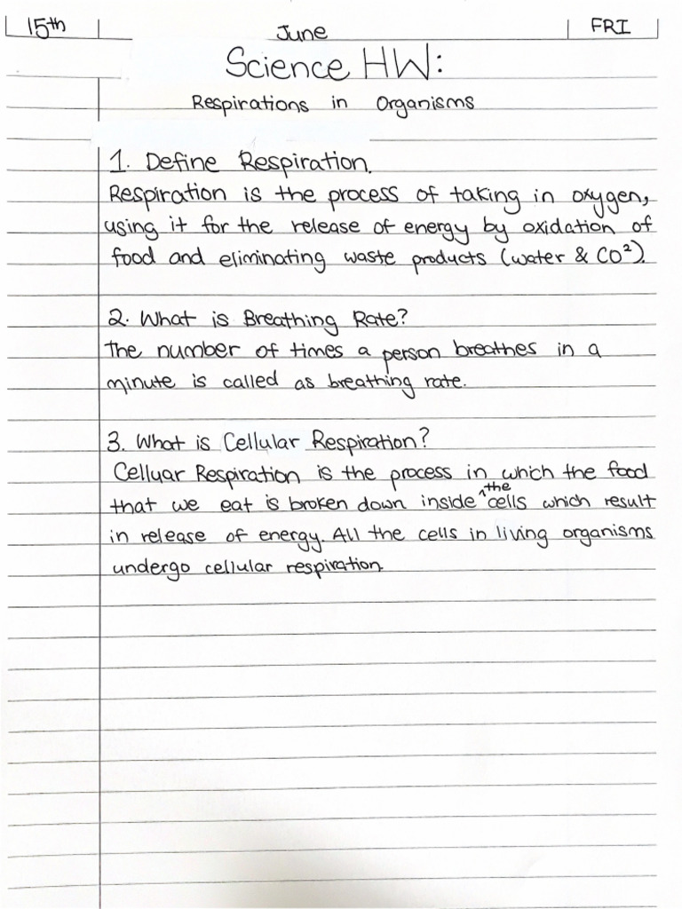 Science HW | PDF