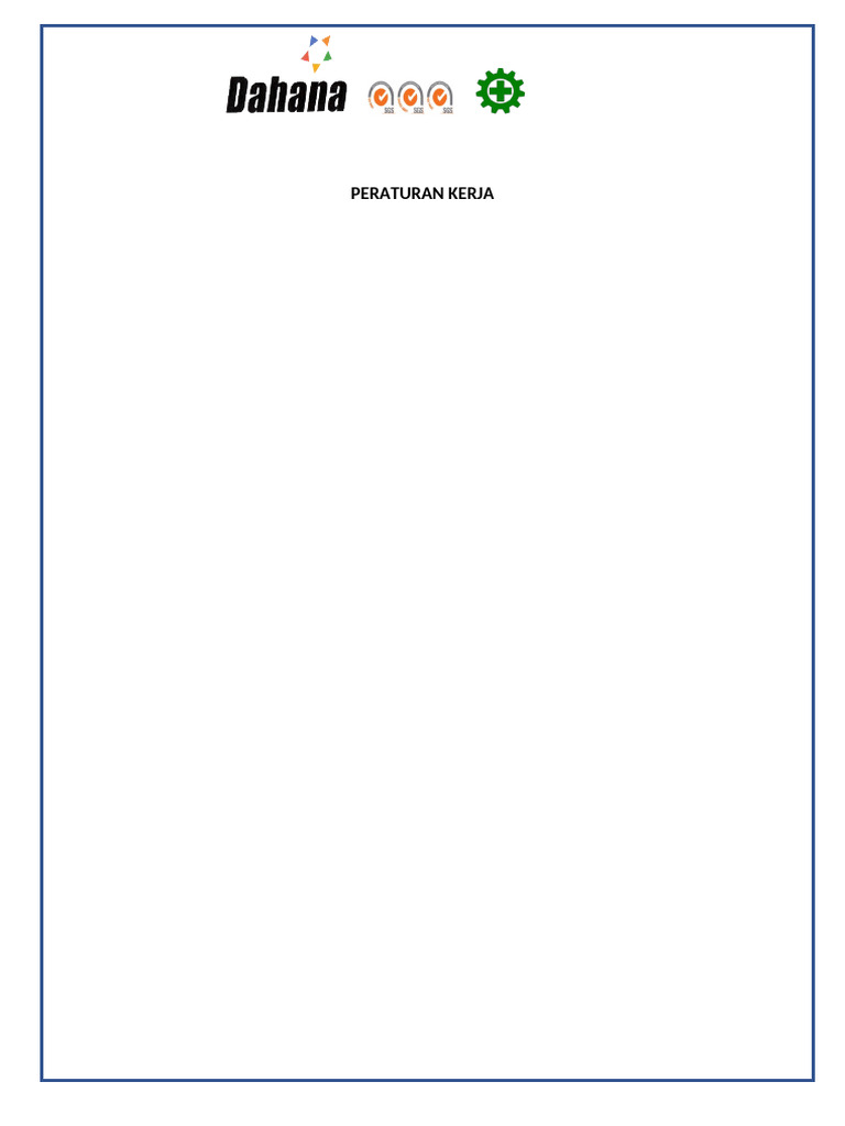 Peraturan Kerja | PDF