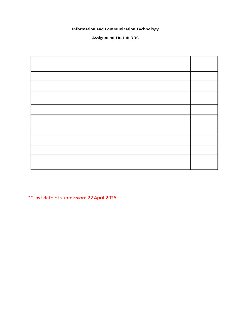 DDC Assignment - Unit4 | PDF