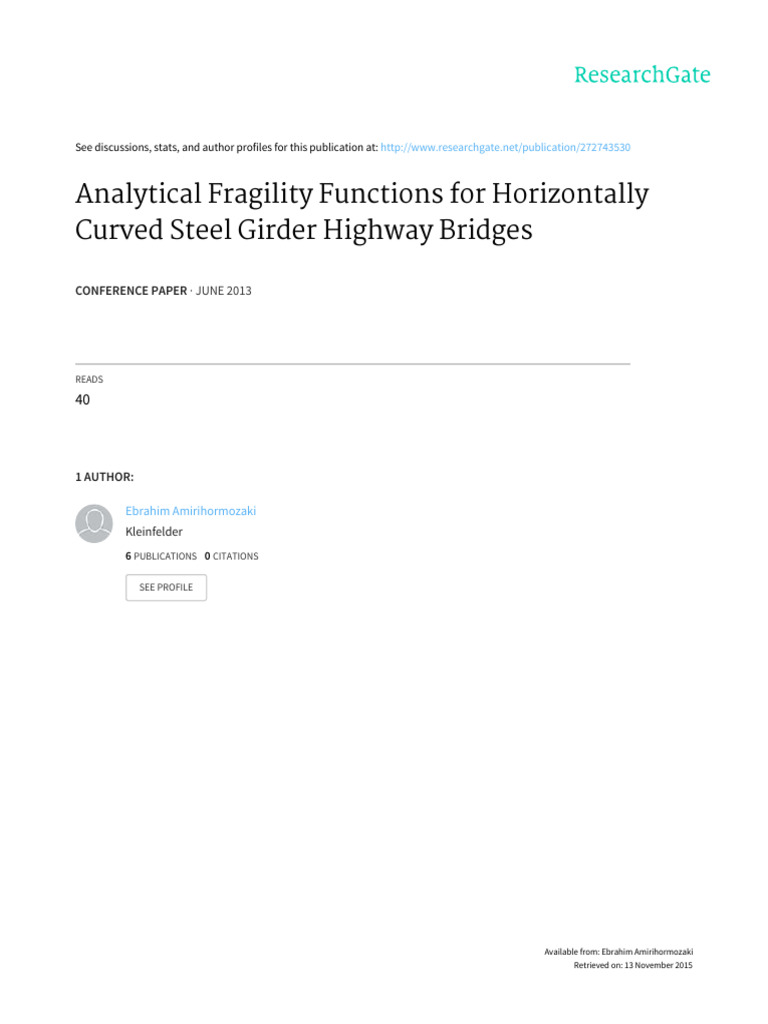 7NSC Conference Paper - Analyticla Fragility Functions For Curved Steel ...