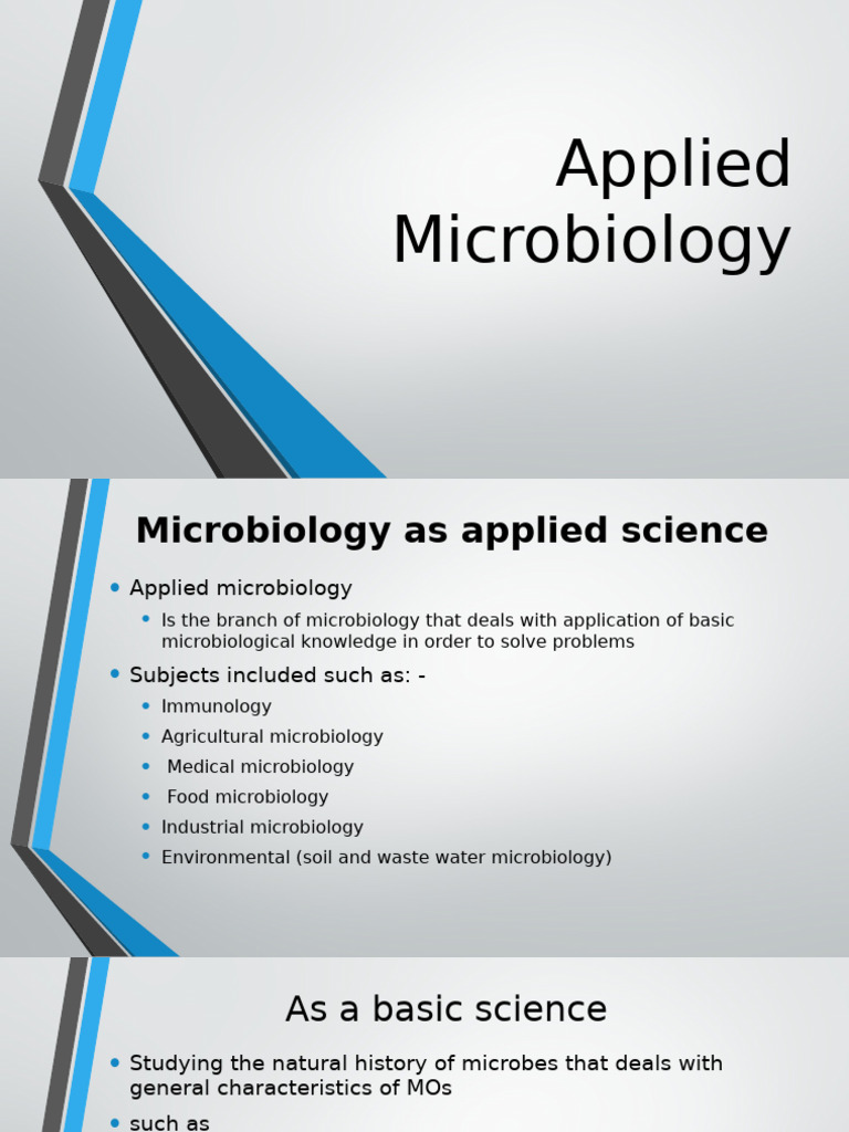 Applied Lecture Note 111 | PDF | Microbiology | Microorganism