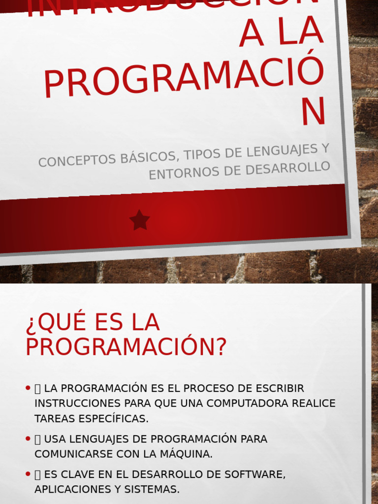 01.introduccion Programacion | PDF